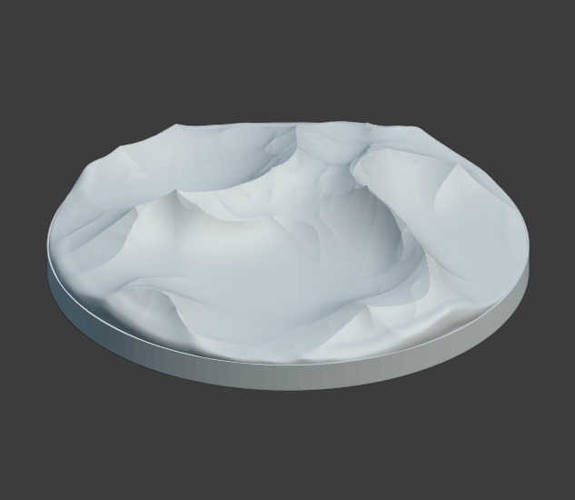 Free 3D file Basic Drifted Snow (25mm Base) 🌨️・3D print model to ...