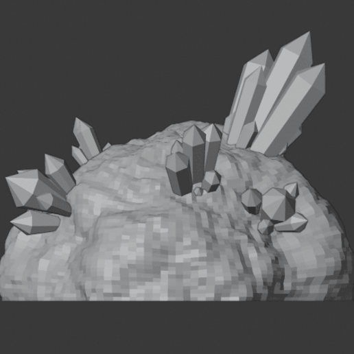 Download free STL files Crystal Formations (Cluster 2) ・ Cults