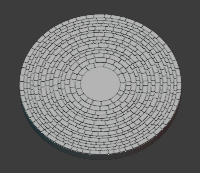 Free 3D file Basic Brick #4 - Circular Pattern (25mm Base) 🧱・3D ...