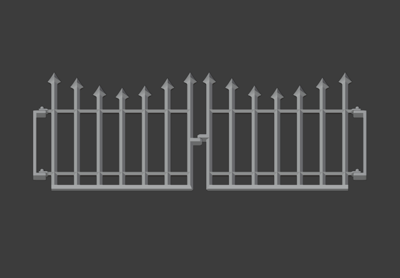 Free 3D file Wrought Iron Gate・3D printing idea to download・Cults