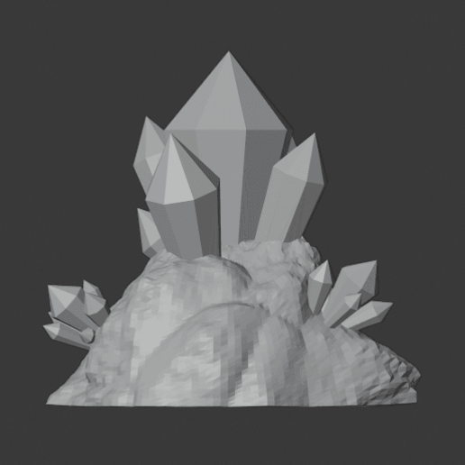 Download free STL file Crystal Formations (Cluster 1) • 3D print model ...