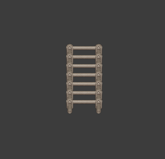 Free 3D file Wooden Ladder (28mm Scale) 🪵・3D printer design to download ...