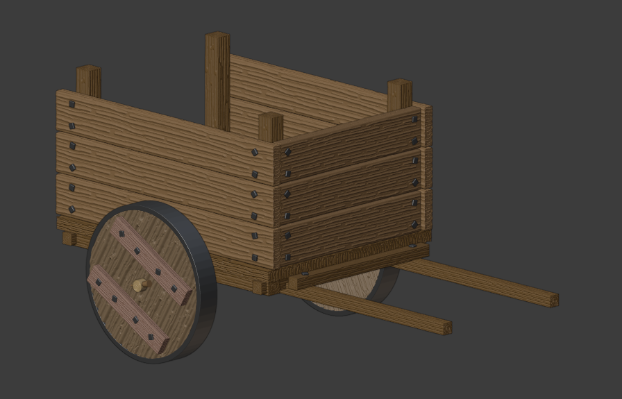 Free 3D file Simple Wooden Cart 🪵・3D print design to download・Cults