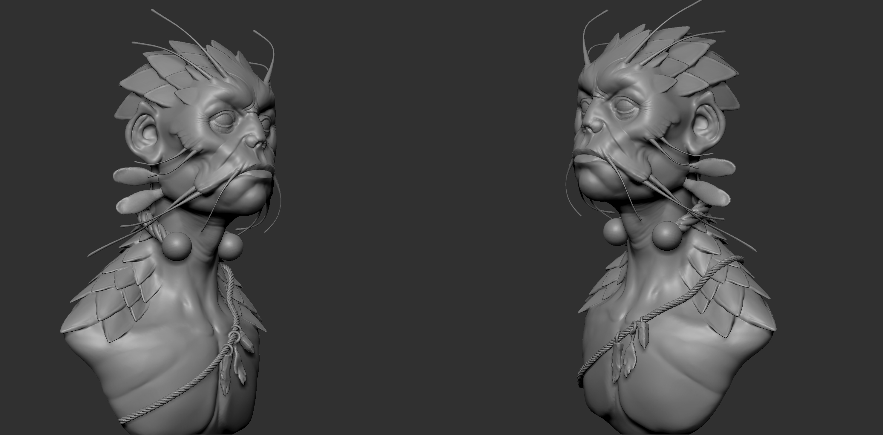 Free STL file Alien Bust・Model to download and 3D print・Cults