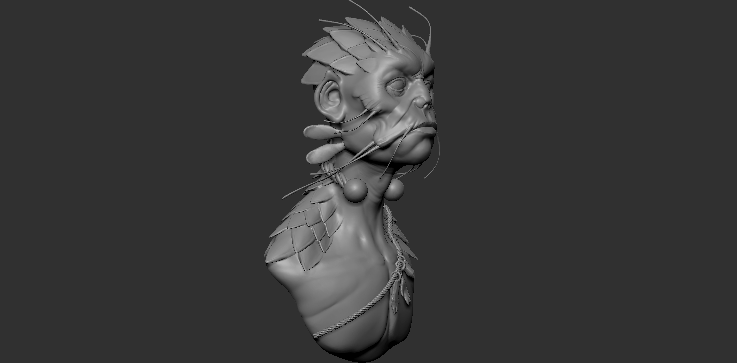 Free STL file Alien Bust・Model to download and 3D print・Cults