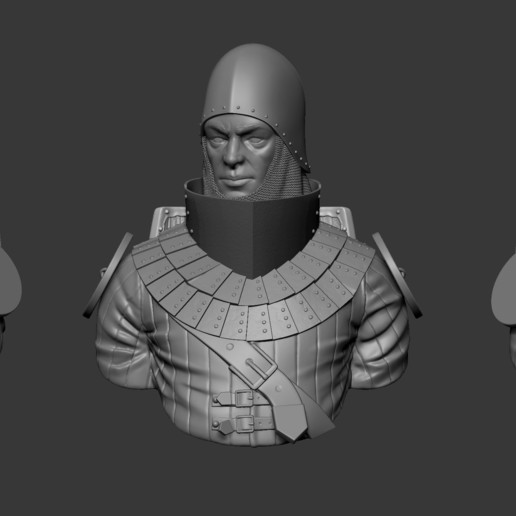 Descargar archivo STL Busto medieval • Diseño para impresión en 3D ・ Cults