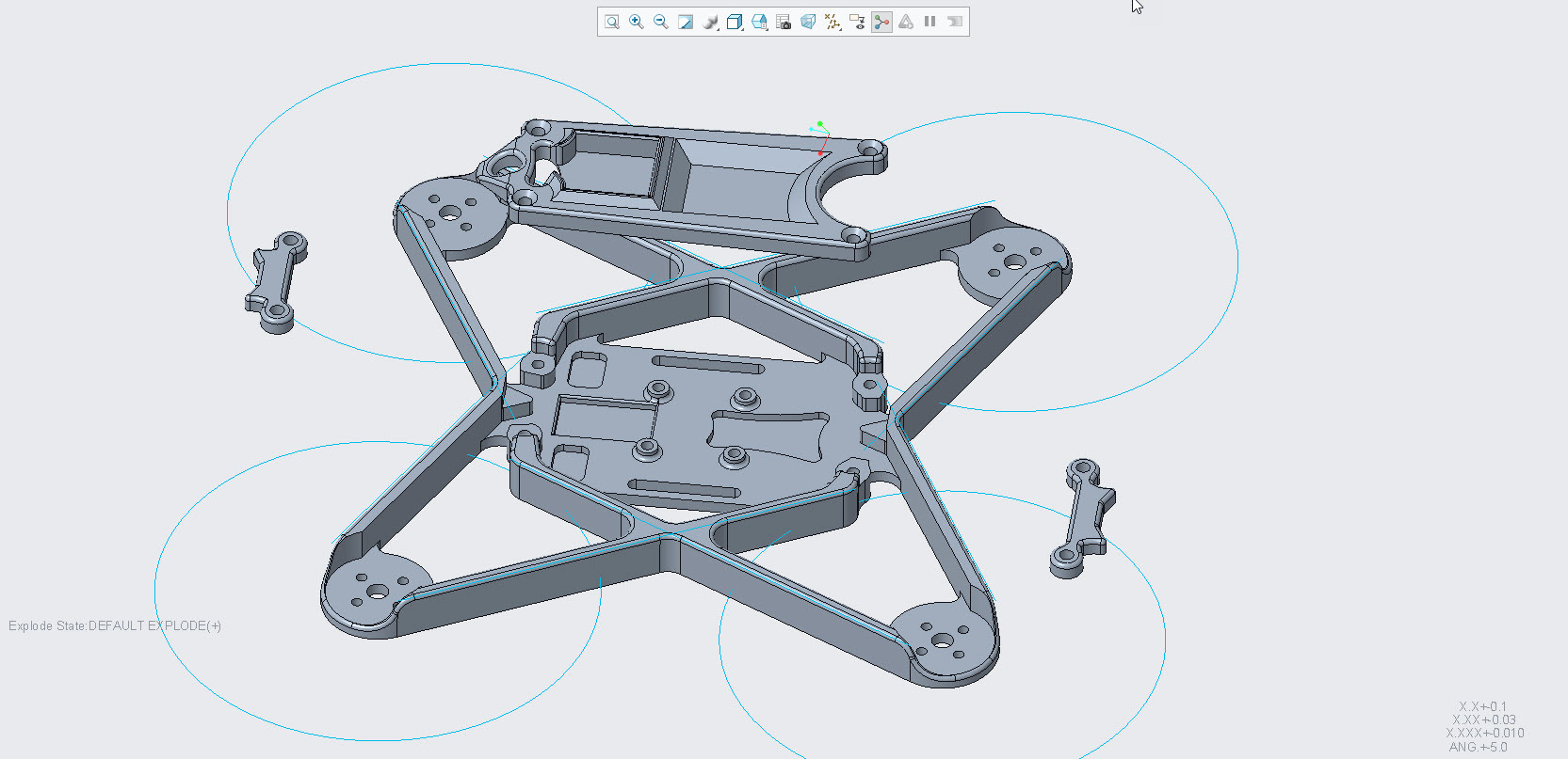 STL file 4" DRONE FRAME FULLY PRINTABLE 20x20 2.5 and 3mm・3D printer ...