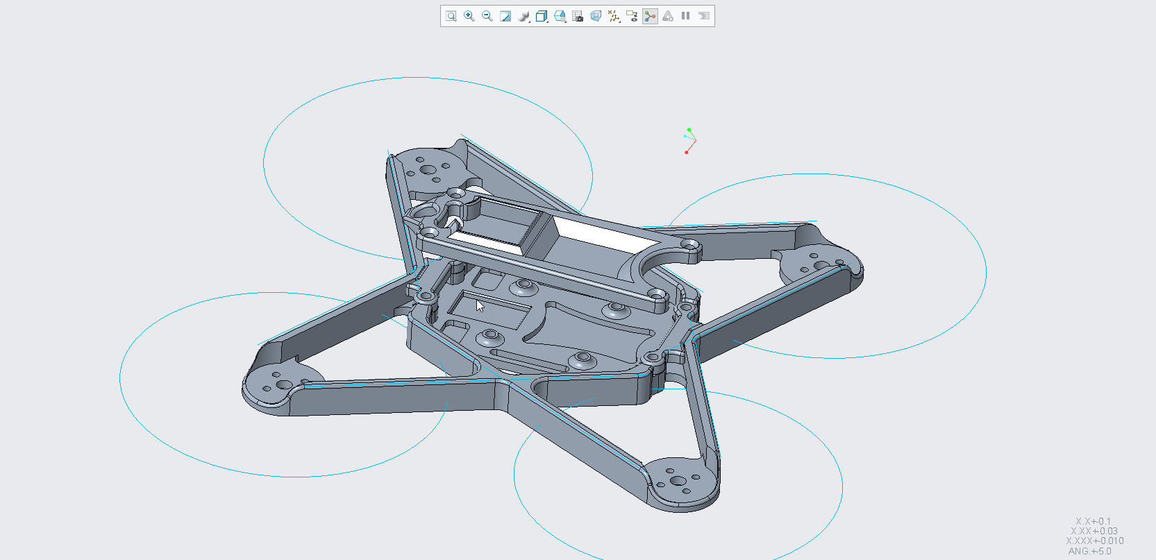 STL file 4" DRONE FRAME FULLY PRINTABLE 30.5x30.5・3D printable model to ...