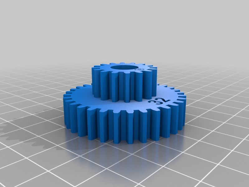 Free 3D file stacked gears for quick change gearbox 🧑‍🔧・3D printer ...