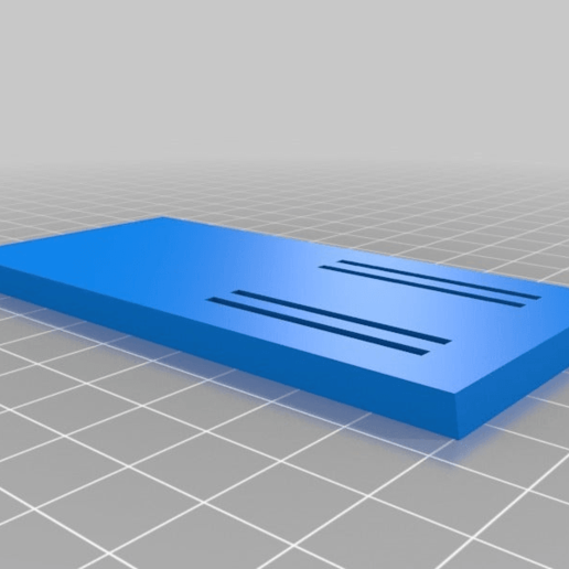 Download free STL file Warhammer Battle: Char Base with holes 50x100mm ...