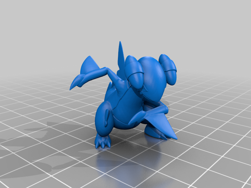 Free STL file Gible / Gabite / Garchomp / Mega Garchomp (35mm True ...