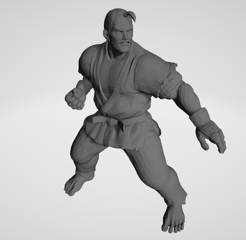 Free STL file Dan Hibiki (SFV)・3D printer model to download・Cults