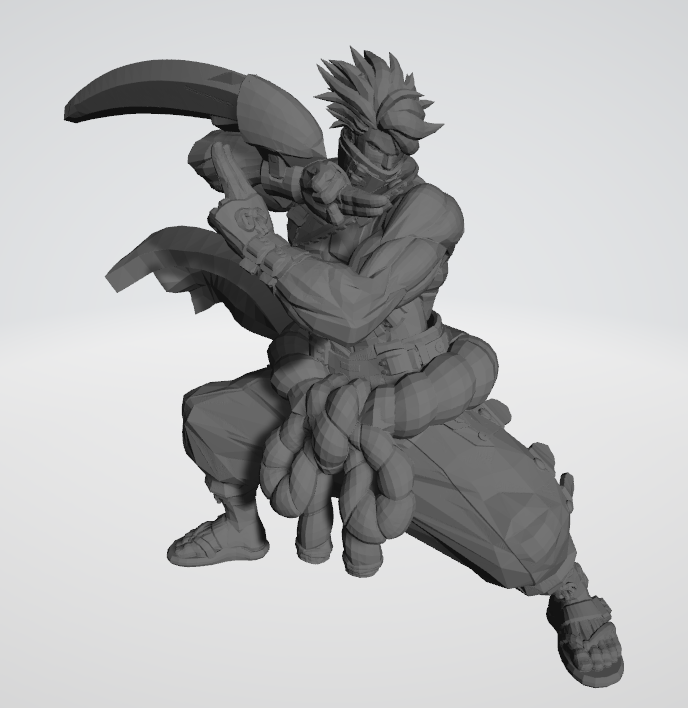 STL file Chipp Zanuff (Guilty Gear)・3D print design to download・Cults