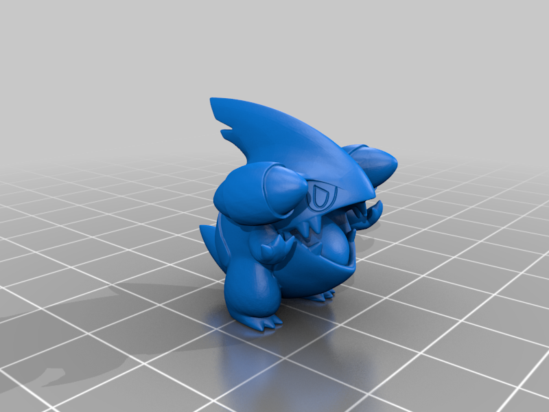 Free STL file Gible / Gabite / Garchomp / Mega Garchomp (35mm True ...