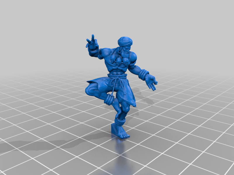 Free STL file Dhalsim (SFV) 🎮・3D printing design to download・Cults