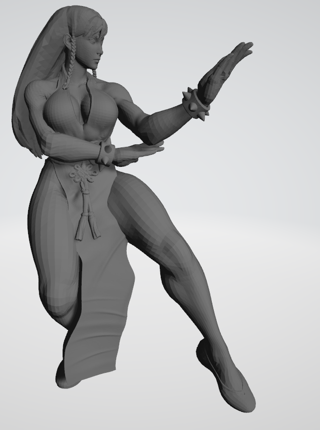 Archivo STL gratis Chun-Li [Traje de batalla] (SFV)・Modelo de impresión 3D para descargar・Cults