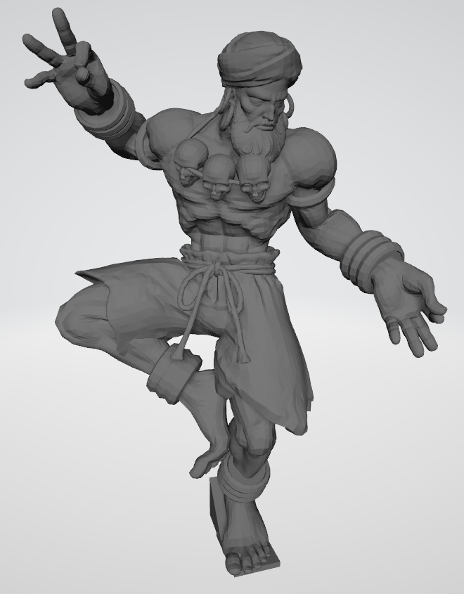 Free STL file Dhalsim (SFV) 🎮・3D printing design to download・Cults