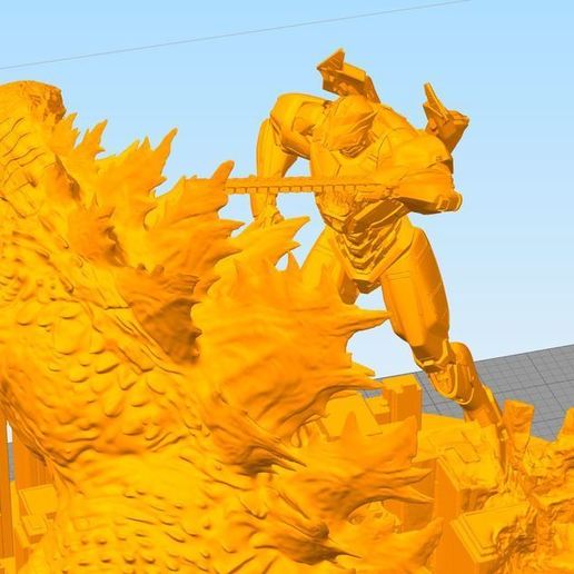 Download 3D printing templates Godzilla ・ Cults