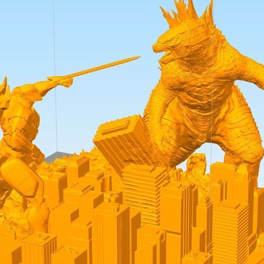 Download 3D printing templates Godzilla ・ Cults