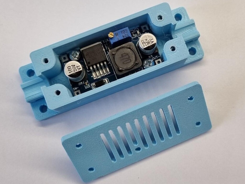 Free STL file LM2596 HOLDER V2・3D printing model to download・Cults