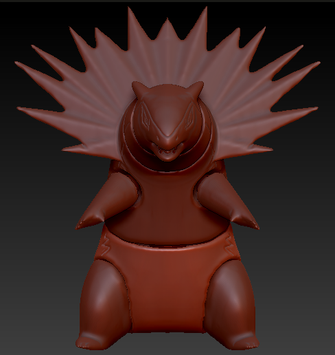 Free STL file articulated typhlosion pokemon 🐉・3D printer design to ...