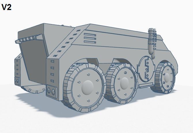 Archivo STL gratuito Wh40k Rhino APC Wheeled 6x6 Remix・Idea de ...