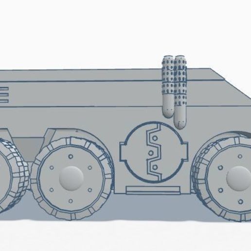 Télécharger fichier STL gratuit Wh40k Rhino APC Wheeled 6x6 Remix ...