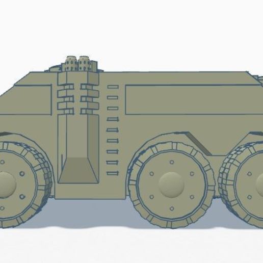 Télécharger fichier STL gratuit Wh40k Rhino APC Wheeled 6x6 Remix ...