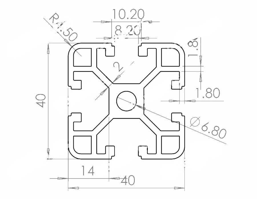 Free 3D file 4040H Aluminium profile slider・3D printing idea to ...