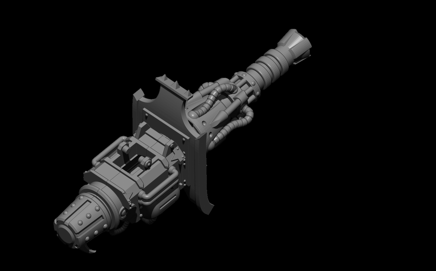 3D file Chaos Knight Lightning Cannon・3D print model to download・Cults