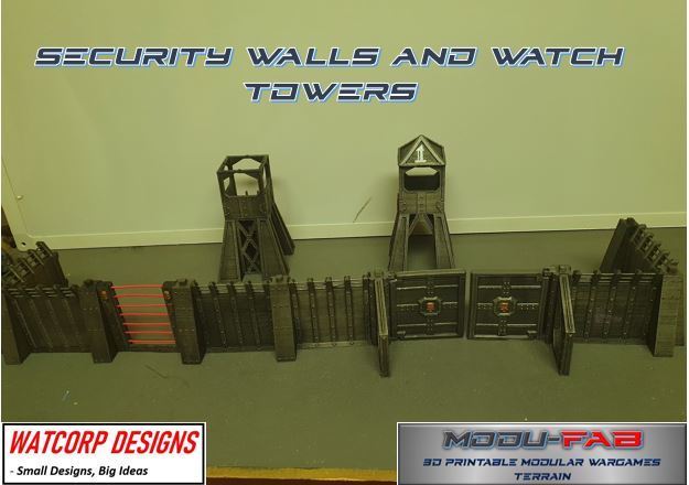 3D file Modular Walls, Gates and Guard Towers STL・3D printer design to ...