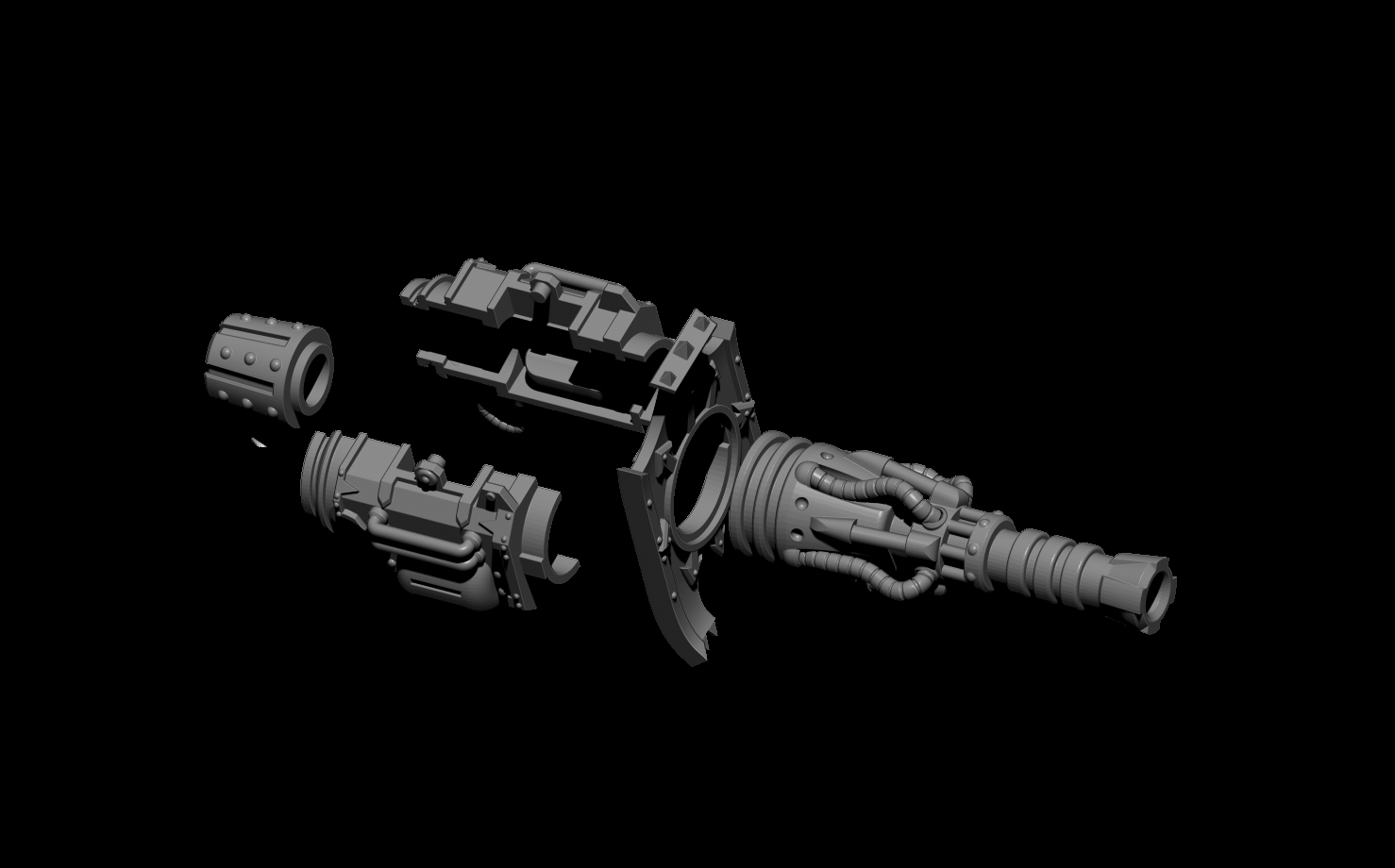 3D file Chaos Knight Lightning Cannon・3D print model to download・Cults