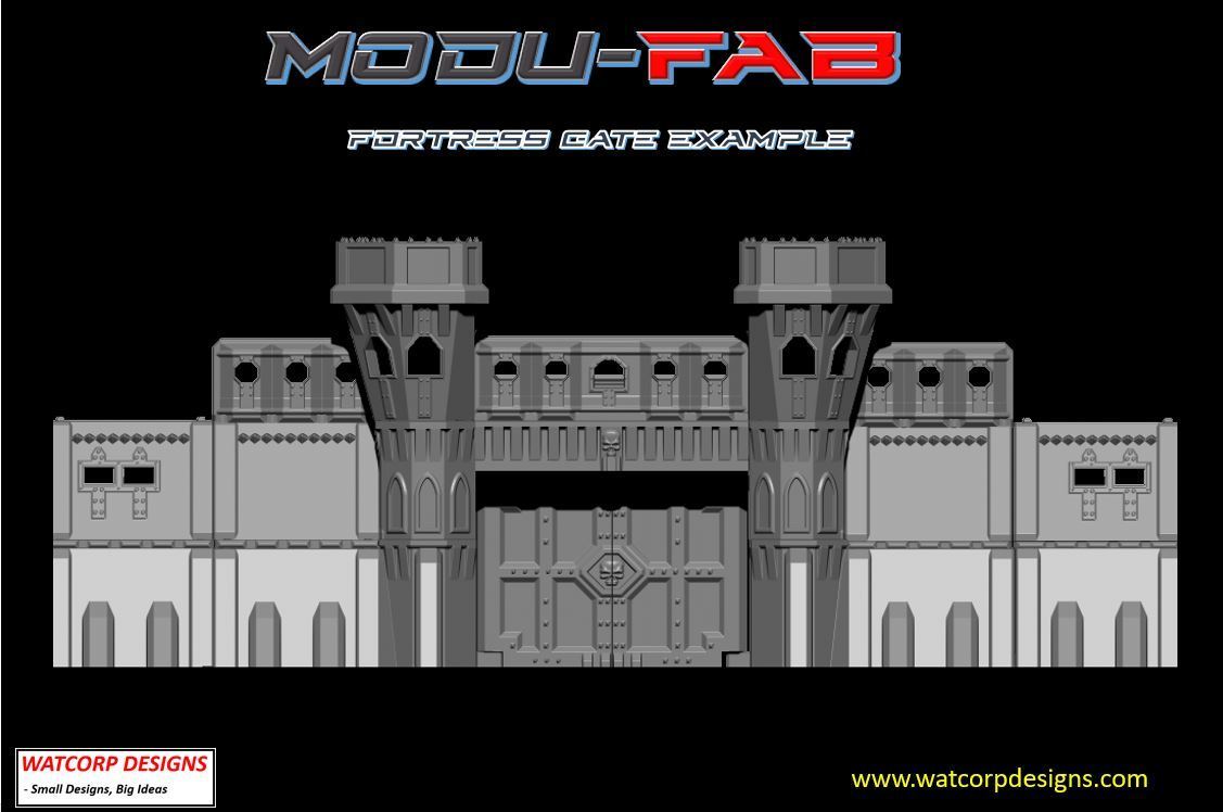 3D file Modu-Fort - Modular Fort for Wargames 🦸・3D printer model to ...