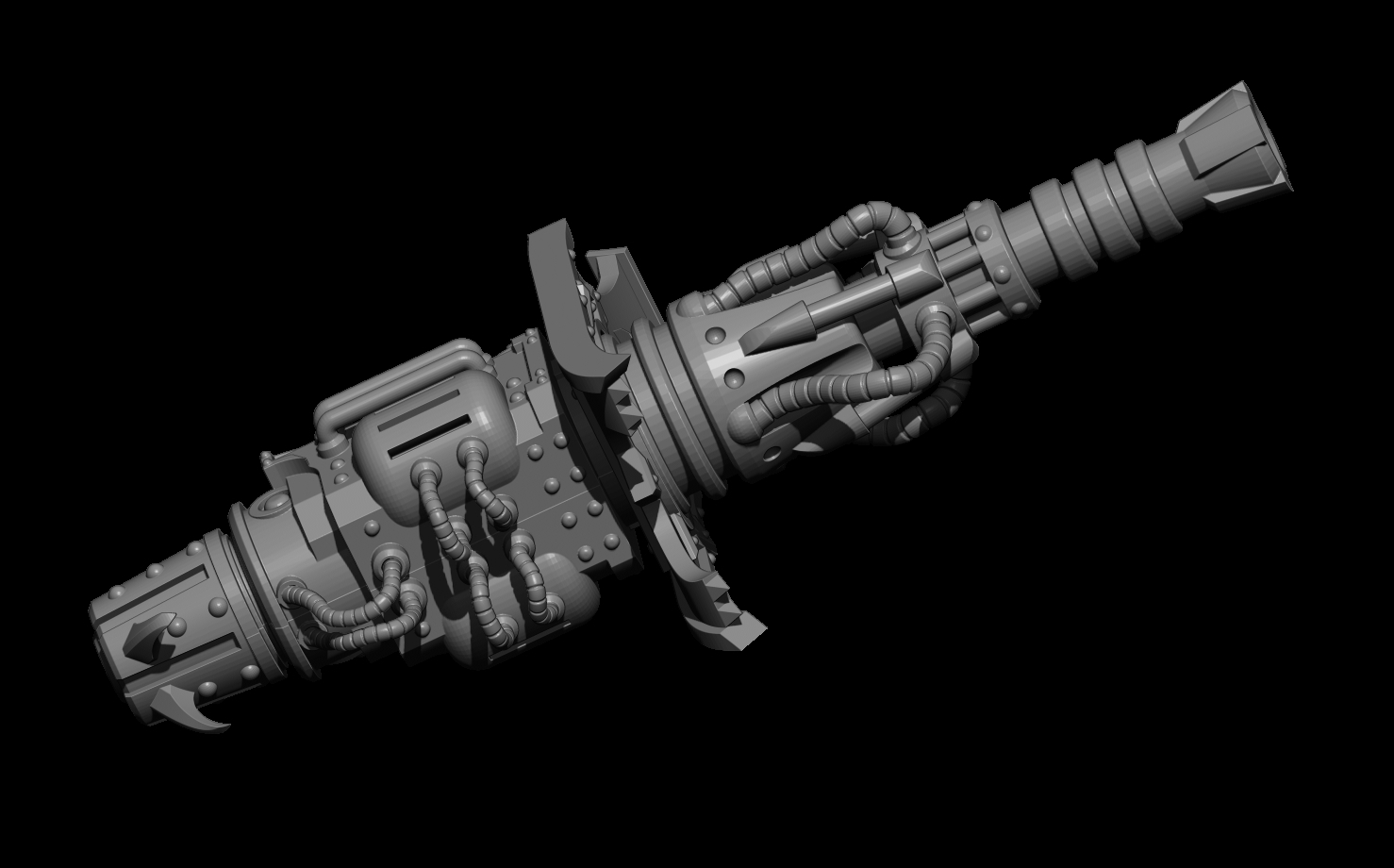 3D file Chaos Knight Lightning Cannon・3D print model to download・Cults