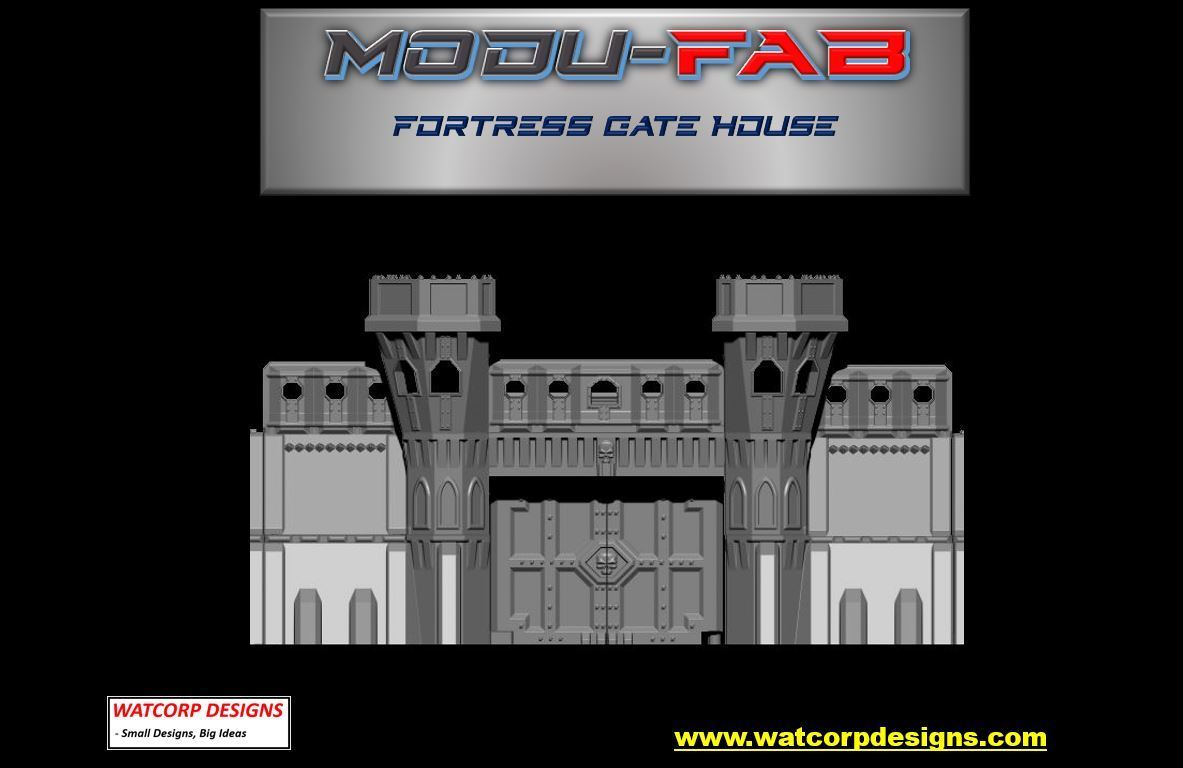 3D file Modu-Fort - Modular Fort for Wargames 🦸・3D printer model to ...