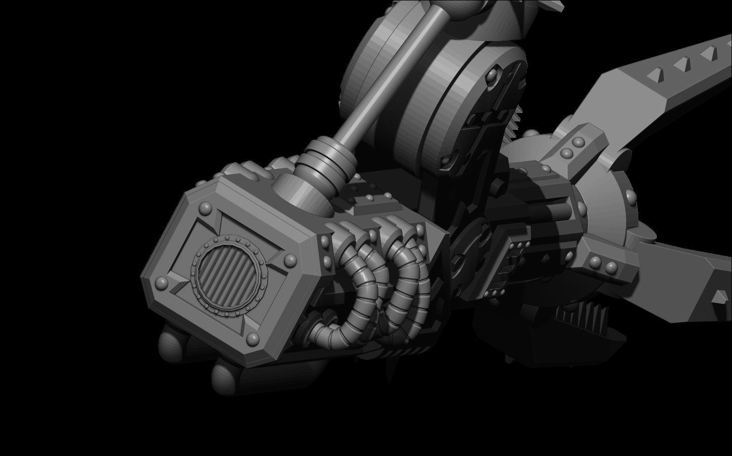 3D file Chaos Knight Claw Arm・3D print design to download・Cults