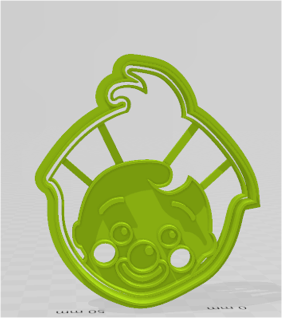 STL-Datei CLOWN PLIM PLIM CUTTING FACE, STAMP・3D-druckbare Vorlage zum ...