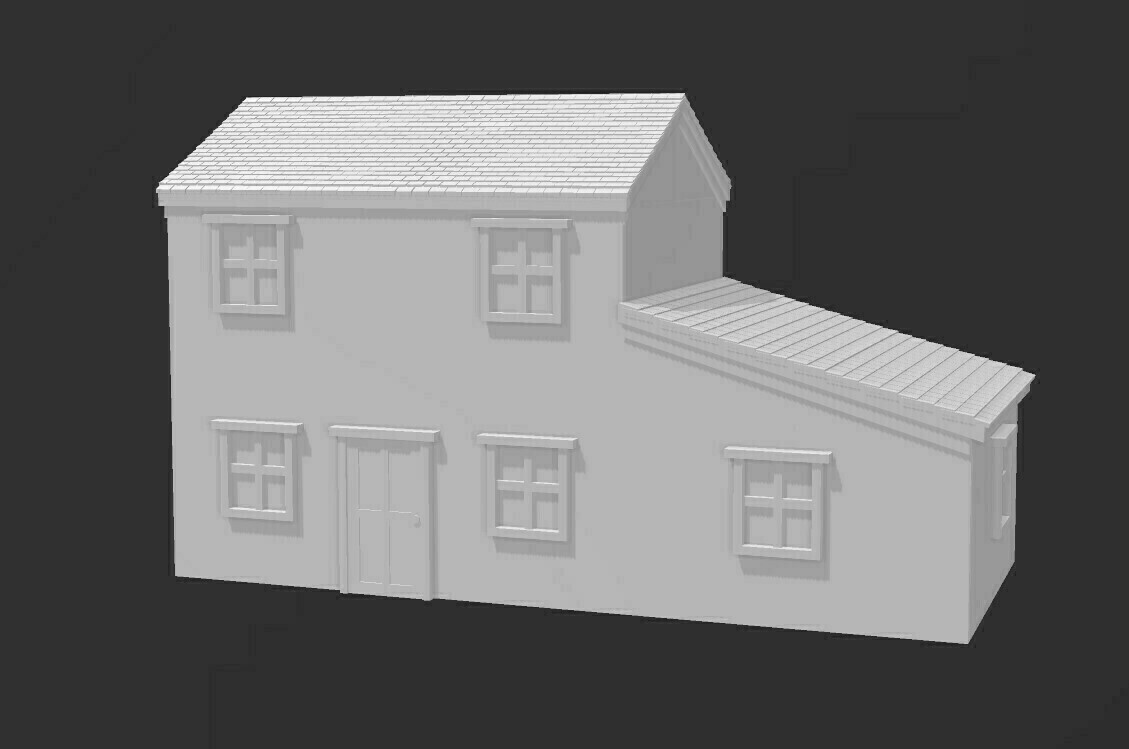 STL file MEDIUM SIZE FARM HOUSE・3D print design to download・Cults