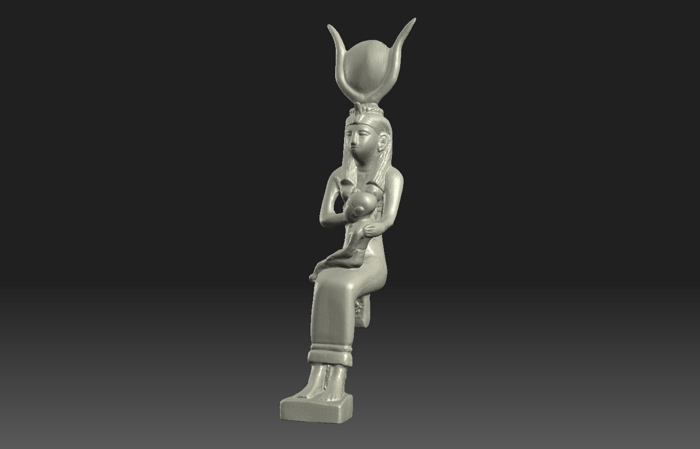 STL file Isis and Horus・3D printer design to download・Cults