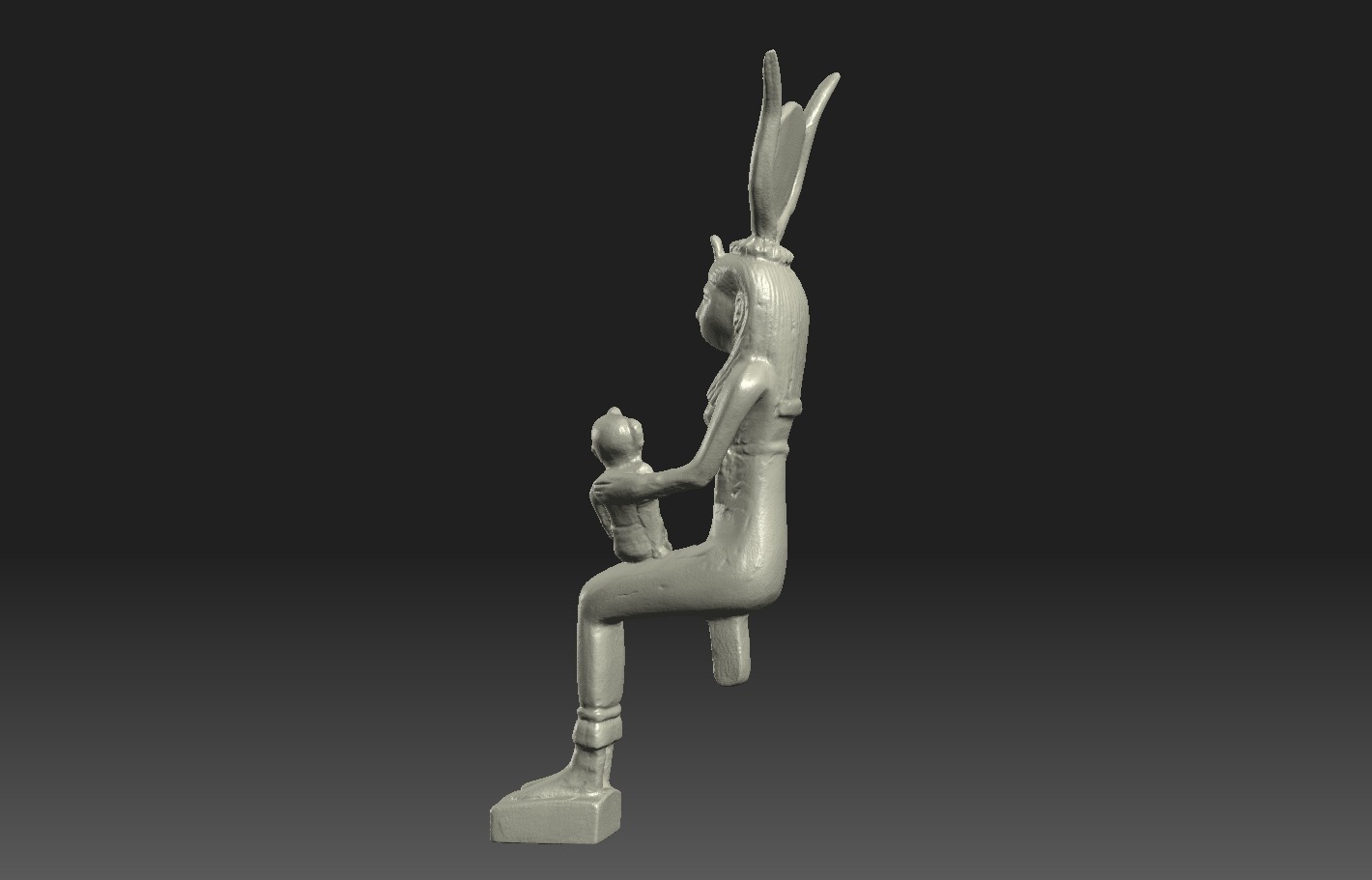 STL file Isis and Horus・3D printer design to download・Cults