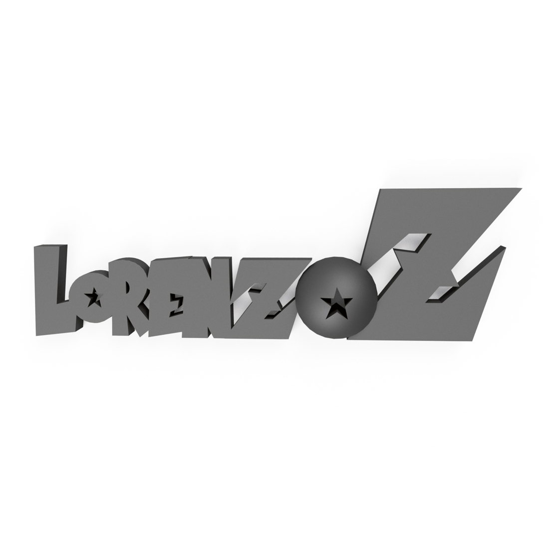 STL file First name Lorenzo Dragon Ball Z (DBZ)・3D printer model to ...