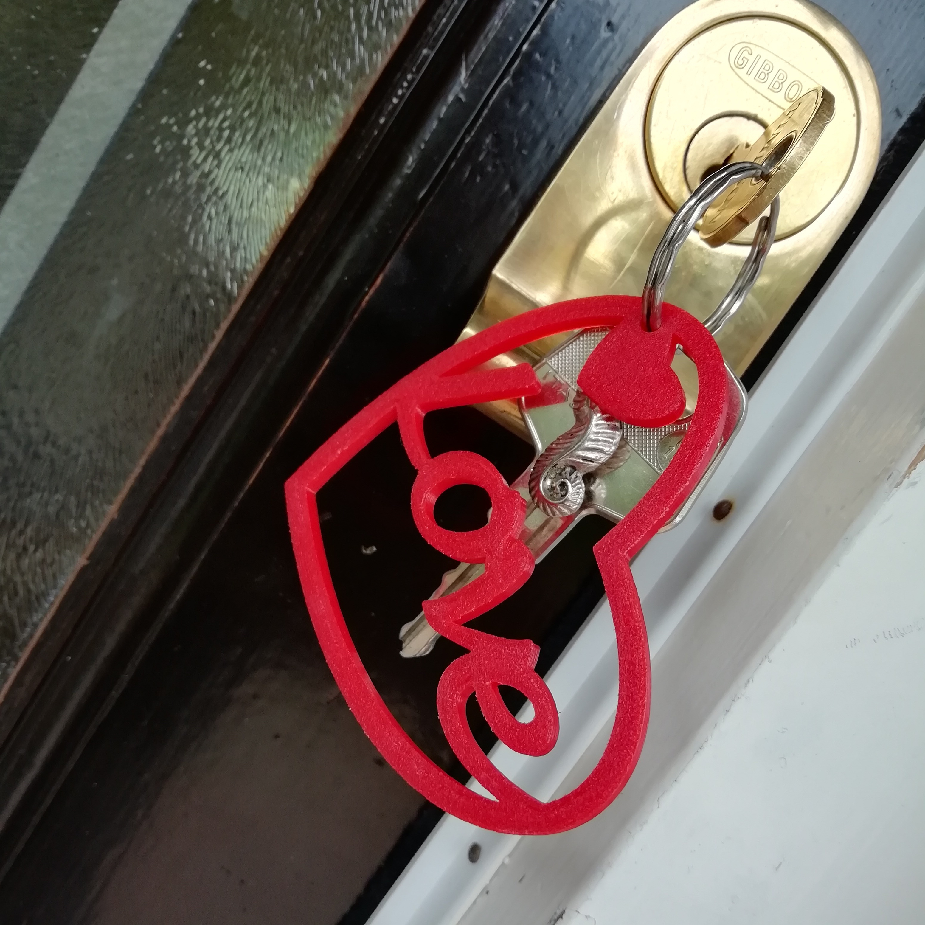 STL file Love Heart Earrings Pendant Key Ring ️‍🔥・3D printing template ...