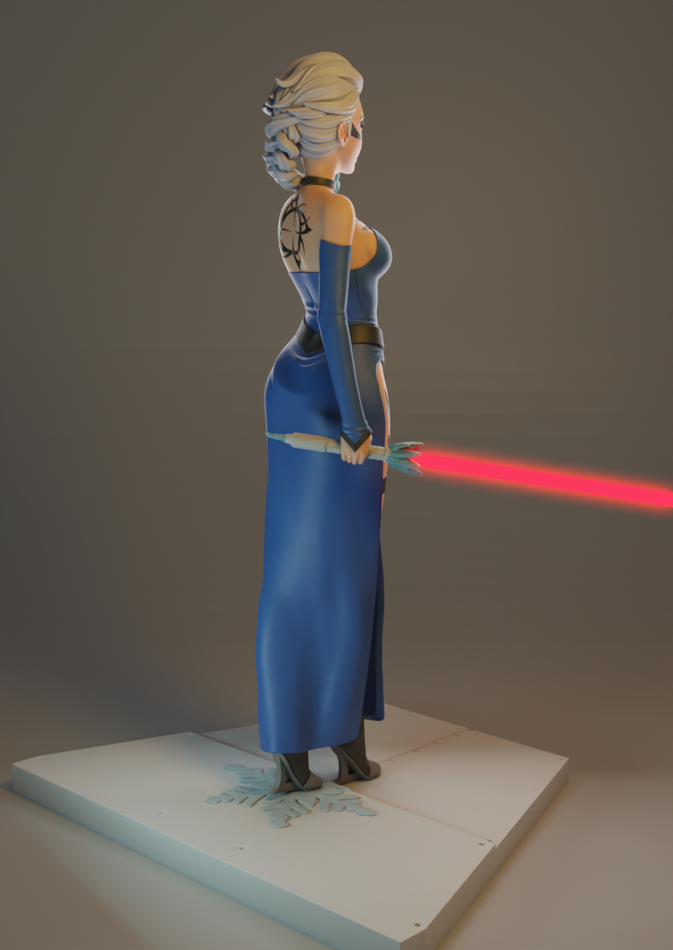 Datei OBJ Darth Elsa 👩・Modell für 3D-Druck zum herunterladen・Cults