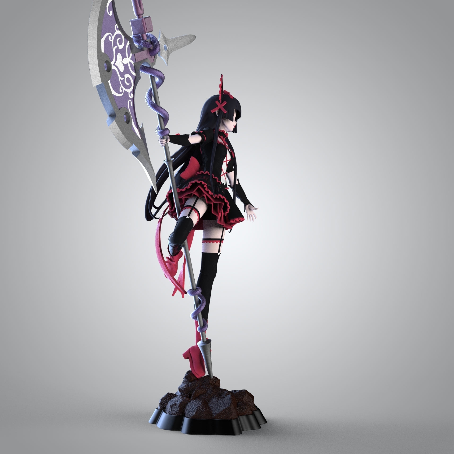 OBJ file Rory Mercury - GATE 👧・Design to download and 3D print・Cults
