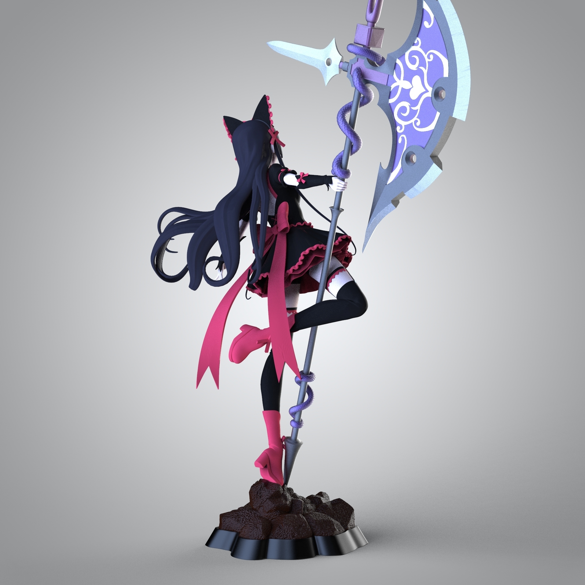 OBJ file Rory Mercury - GATE 👧・Design to download and 3D print・Cults