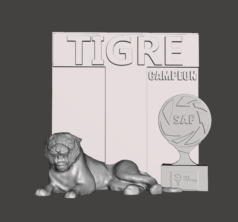 Free STL file tiger champion・3D printing design to download・Cults