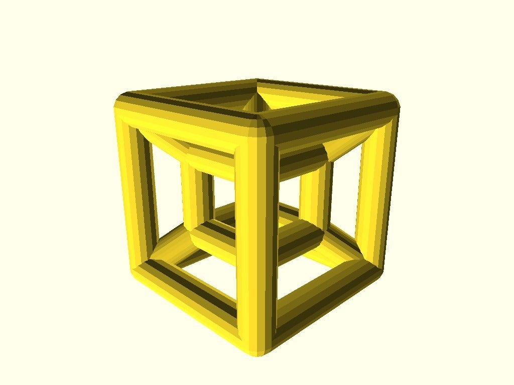 Free STL file Cube-Within-a-Cube Ornament・3D printing model to download ...