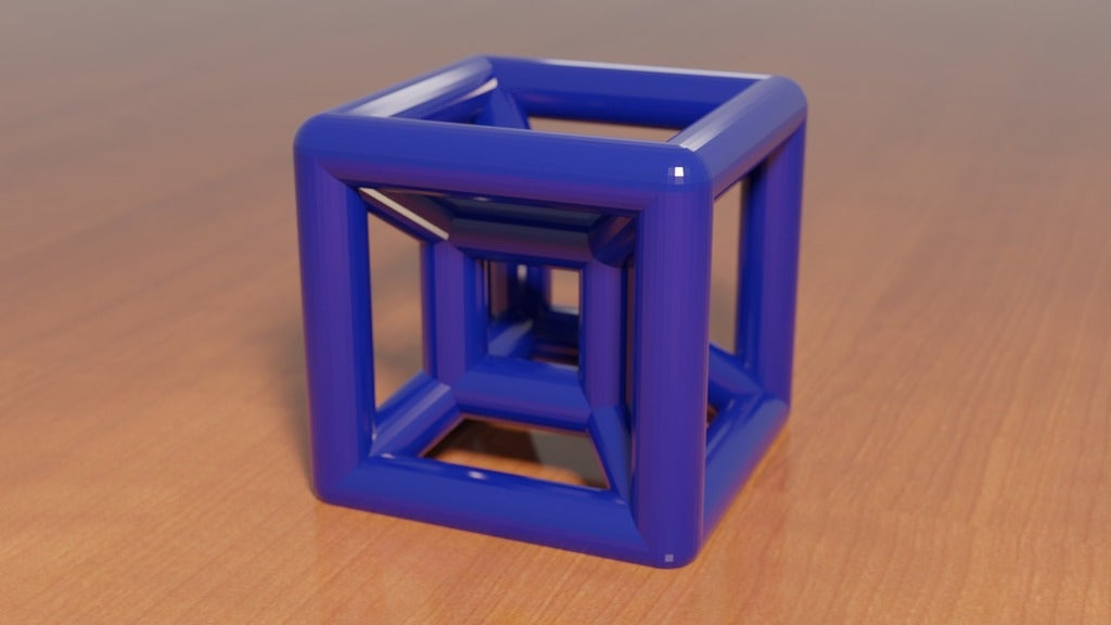 Free STL file Cube-Within-a-Cube Ornament・3D printing model to download ...