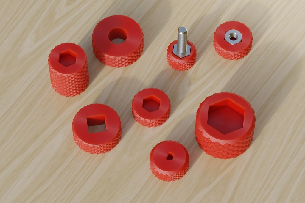 Free STL file Customizable Knurled Knob・3D printing idea to download・Cults