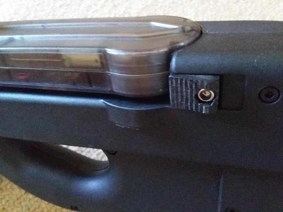 Free 3D file FN P90 Gel Blaster Magazine Release・3D print object to ...